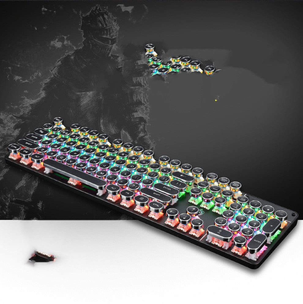 Internet Cafe Metal Backlit Eat Chicken Usb Game Green Axis Membrane M